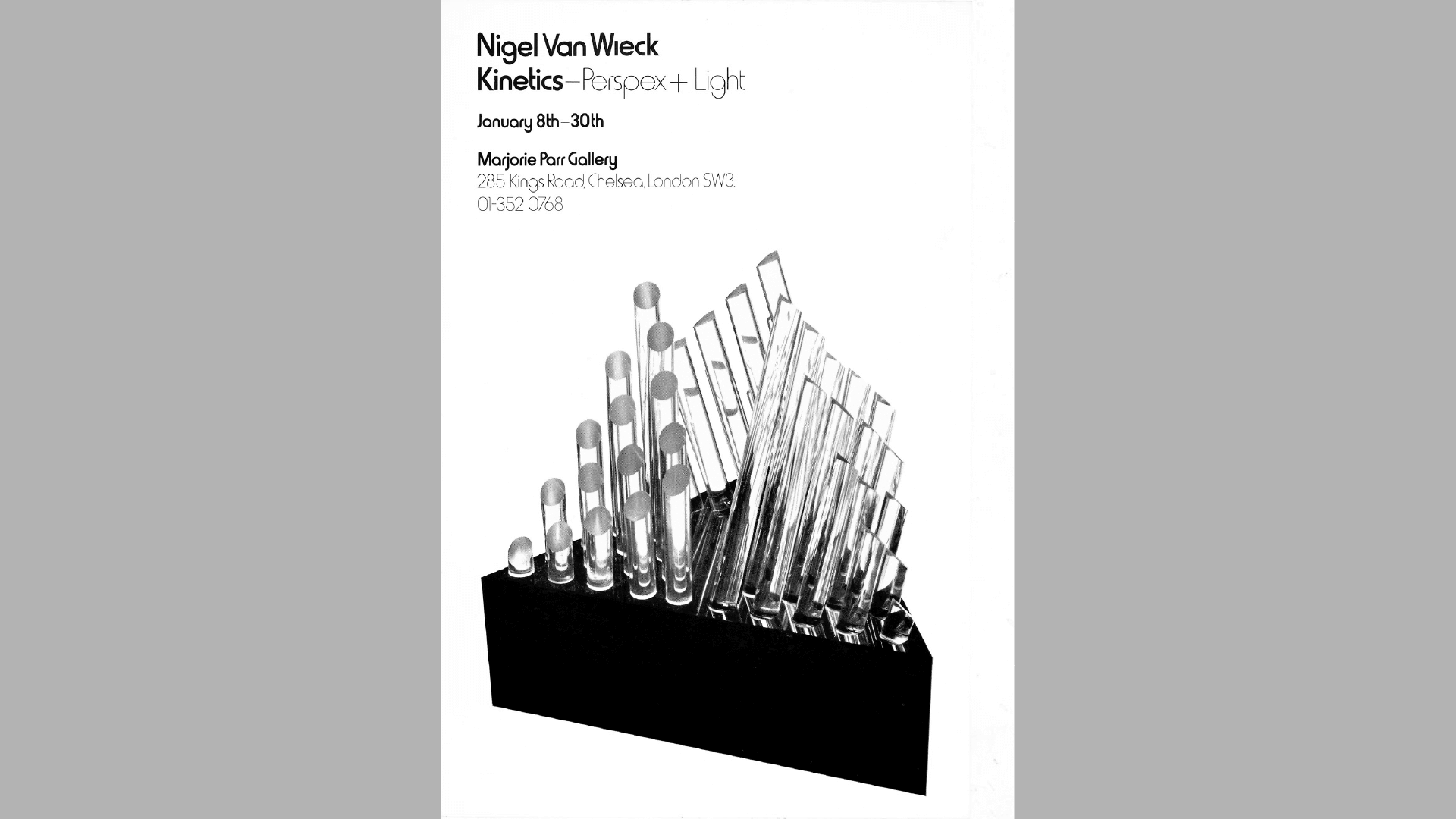 Kinetics — Perspex + Light, Majorie Parr Gallery, London - Nigel Van Wieck